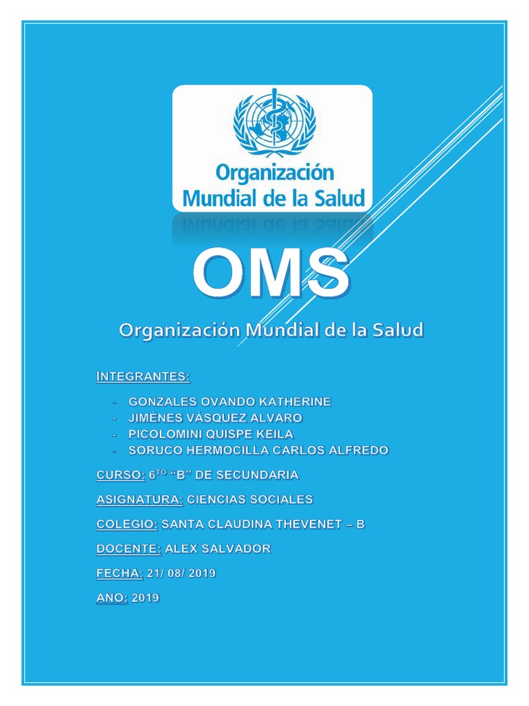 La Oms | PDF | Organización Mundial de la Salud | Naciones Unidas