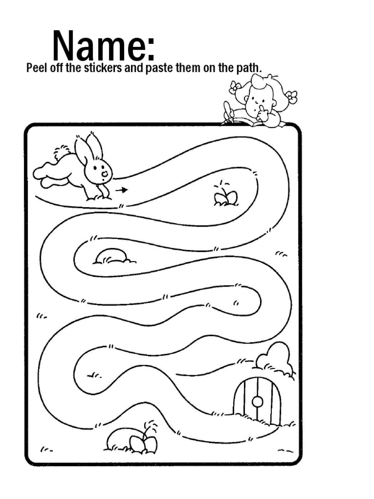 Peel Off The Stickers and Paste Them On The Path | PDF