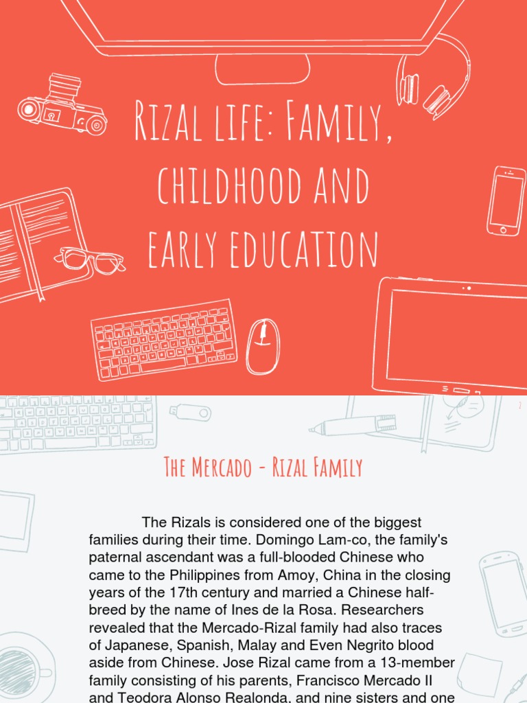 Rizal Life Family, Childhood and Education | PDF