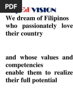 DEPED Mission Vision Core Values | PDF | Philippines | Learning