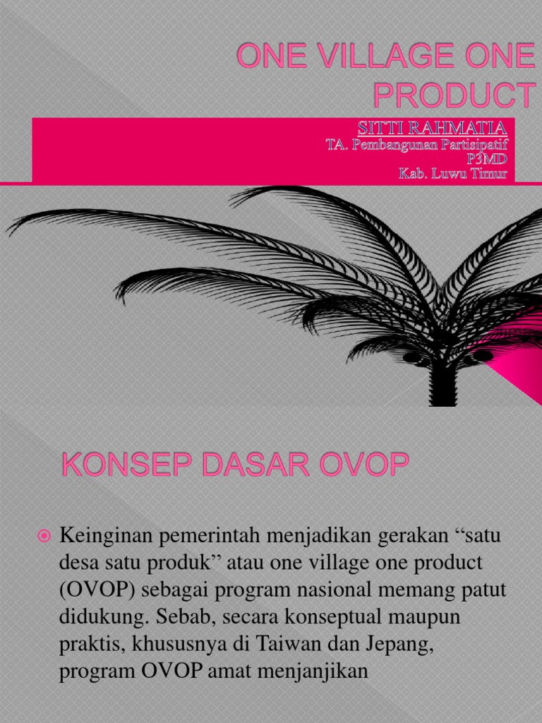 One Village One Product-Materi | PDF