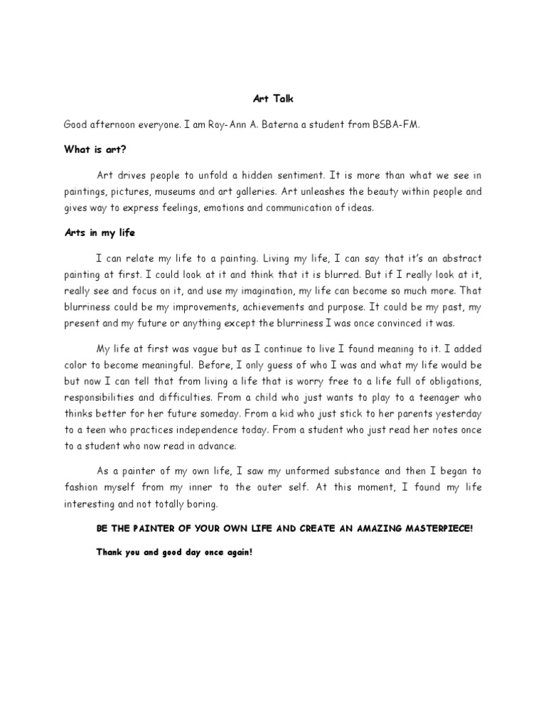 The Art of Shaping Your Life | PDF | Art | Poetry