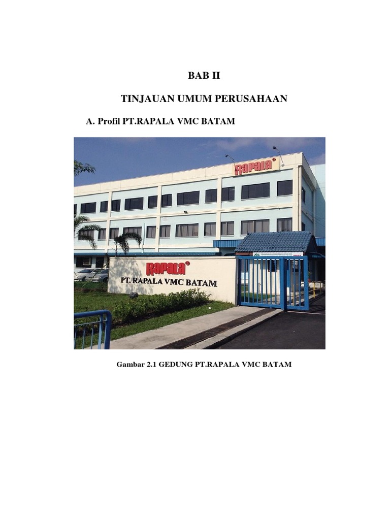 Profil PT. Rapala VMC Batam | PDF | Seni