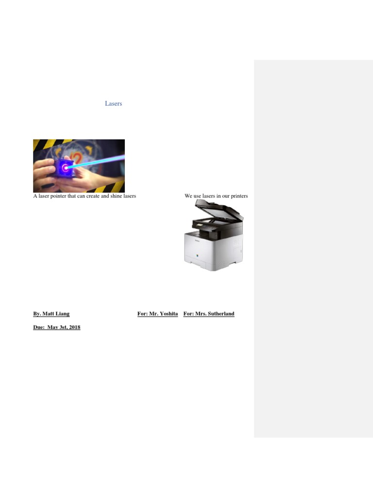 Lasers: A Laser Pointer That Can Create and Shine Lasers We Use Lasers ...