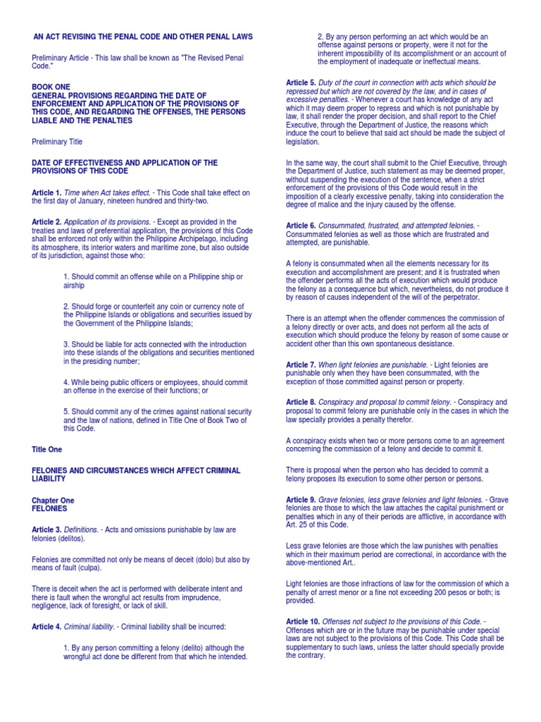 RPC Codal | PDF | Pardon | Sentence (Law)