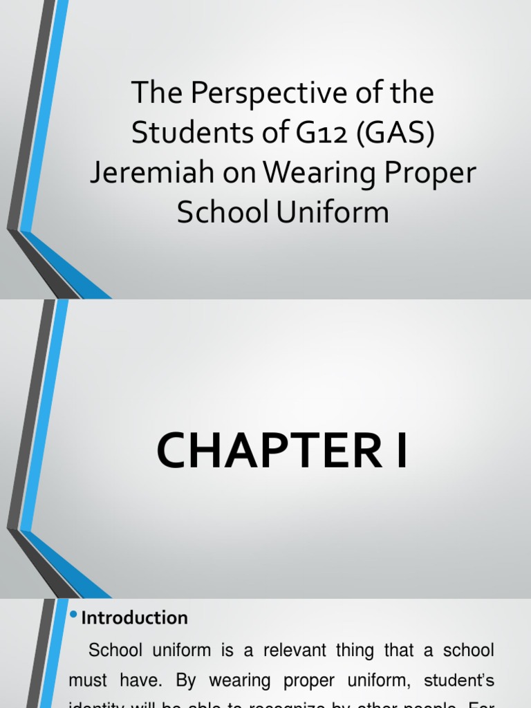 Grade 12 Perspectives on School Uniforms | PDF | Survey Methodology ...