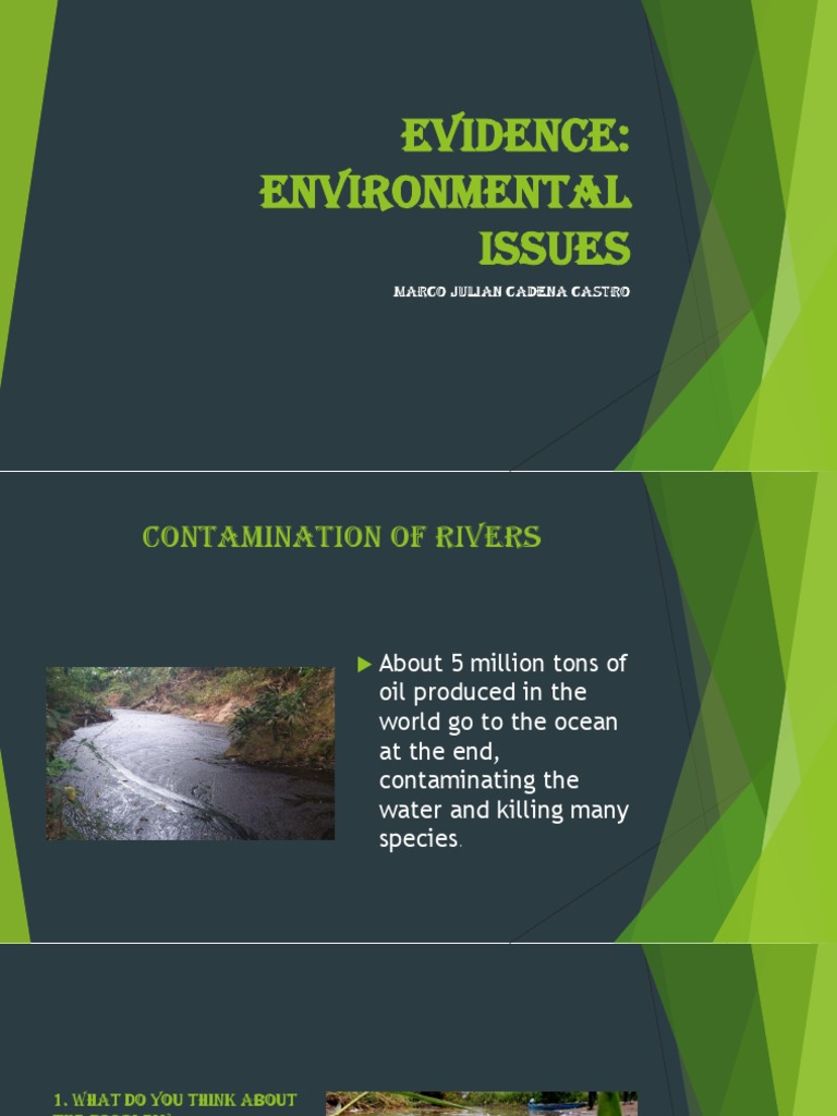 Evidence: Environmental Issues: Marco Julian Cadena Castro | PDF