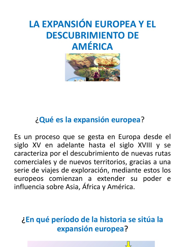 Expansión Europea y Descubrimiento Americano | PDF | Viajes y turismo