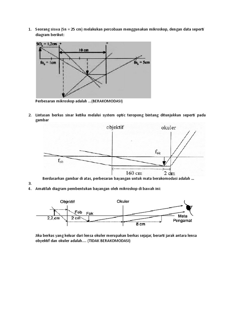 Soal Alat Optik | PDF