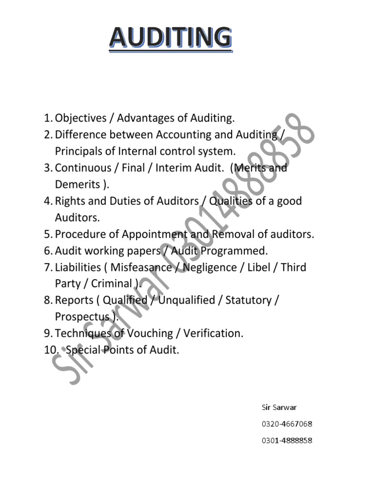 Key Auditing Concepts and Importance | PDF | Audit | Guarantee
