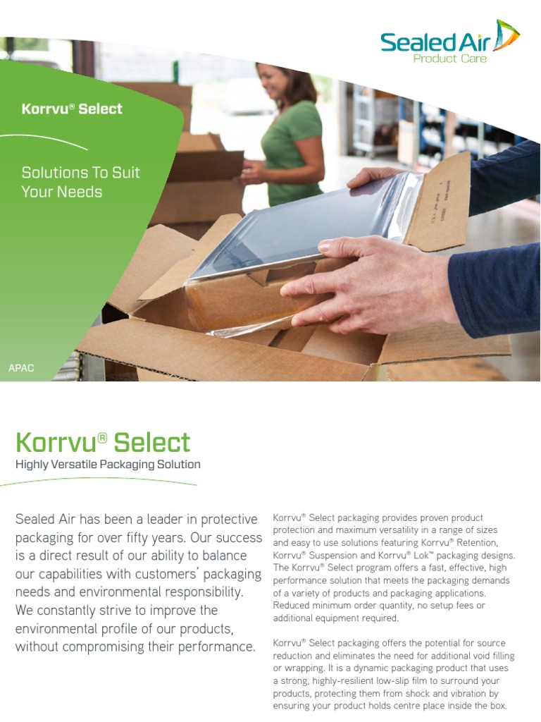 SealedAir Korvu | PDF | Packaging And Labeling | Reuse