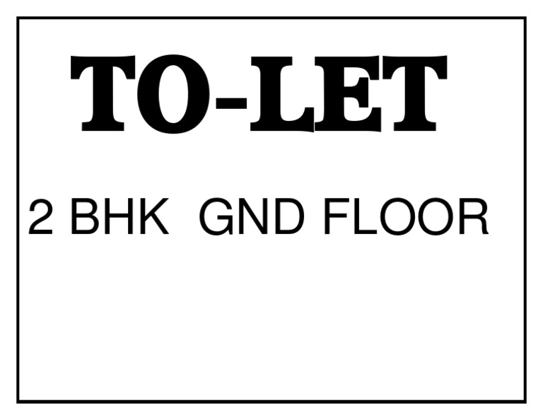 TO Let PDF | PDF