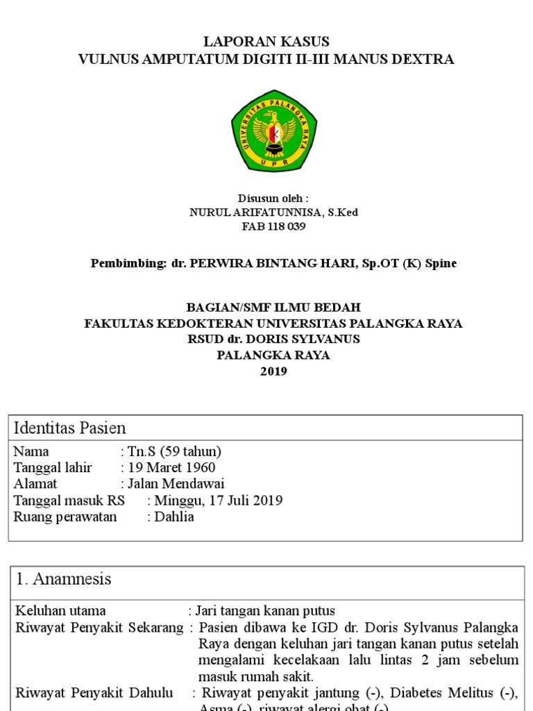 Fraktur Digiti II-III | PDF