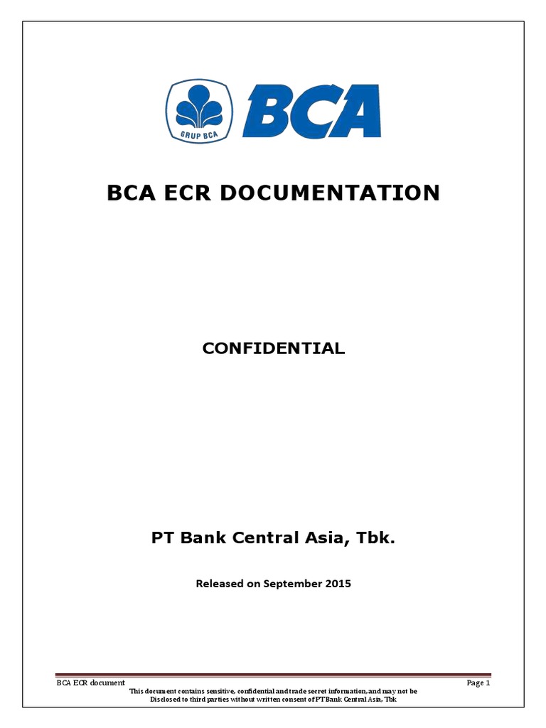 BCA ECR Documentation Fase III | PDF | Financial Transaction | Emv