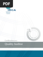 IRCA Log Sheet | PDF | Audit | Business Continuity