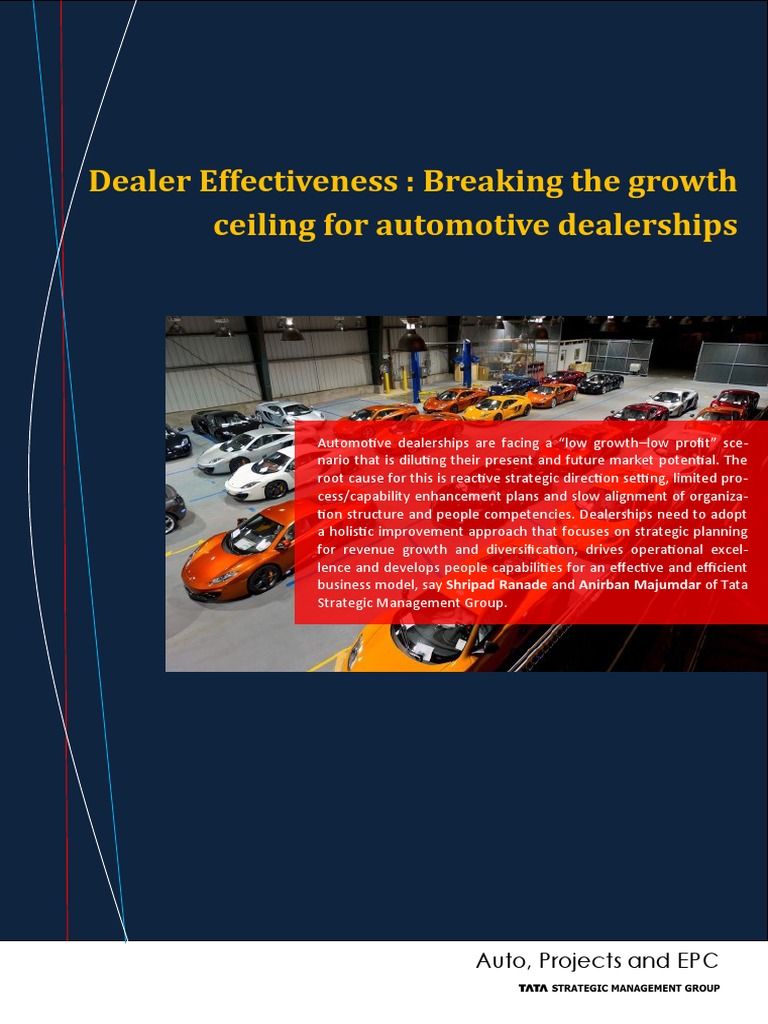 Dealer Effectiveness: Breaking The Growth Ceiling For Automotive ...