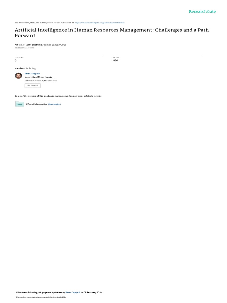 AI in HRM | PDF | Machine Learning | Artificial Intelligence