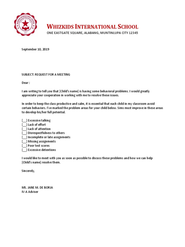 Request Letter | PDF
