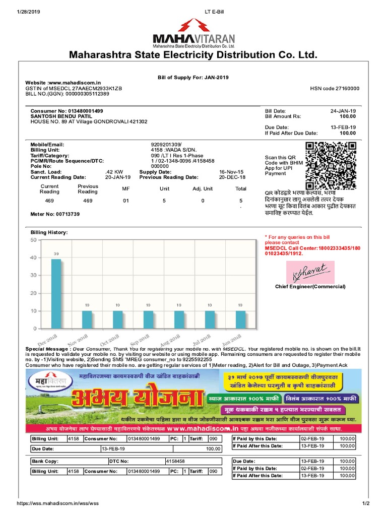Electricity Bill | PDF