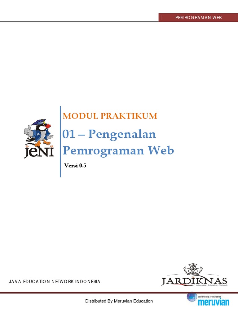 Pengenalan Pemrograman Web Modul 01 | PDF