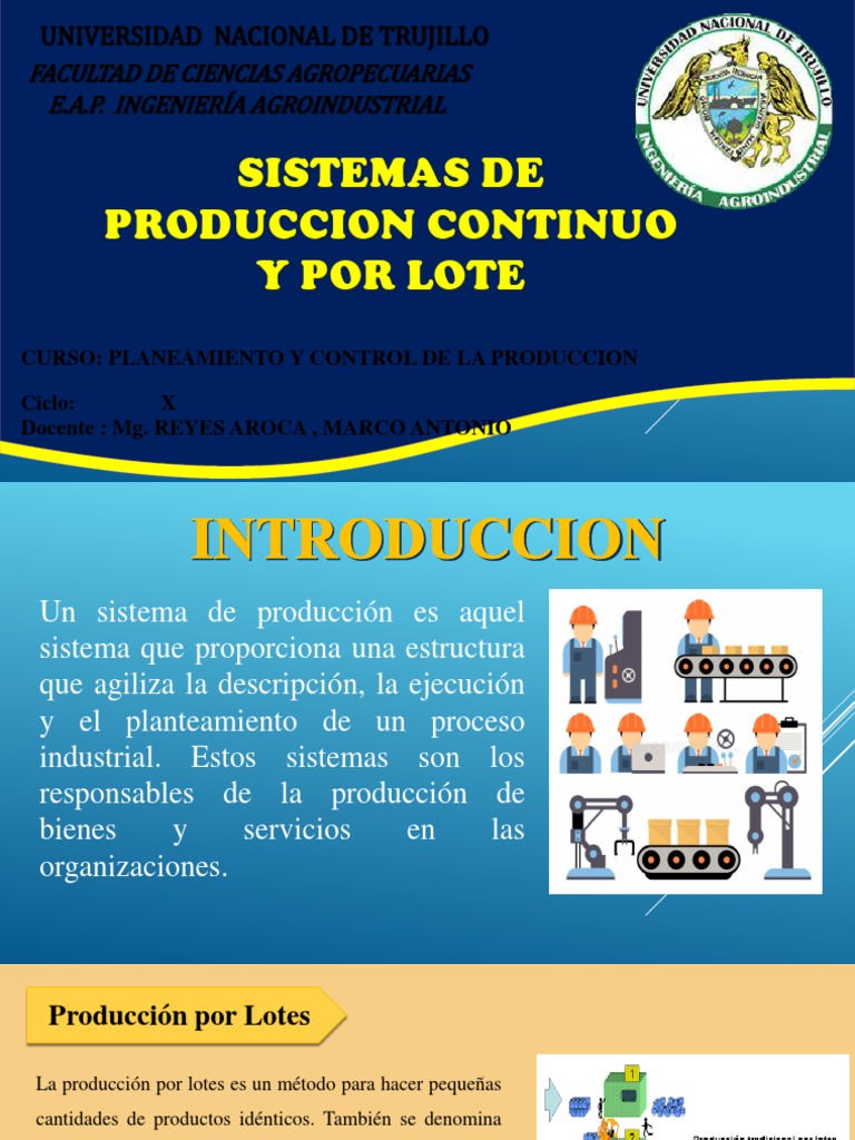 Sistemas de Produccion Por Lotes y Continuo | PDF | Papel | Herramientas