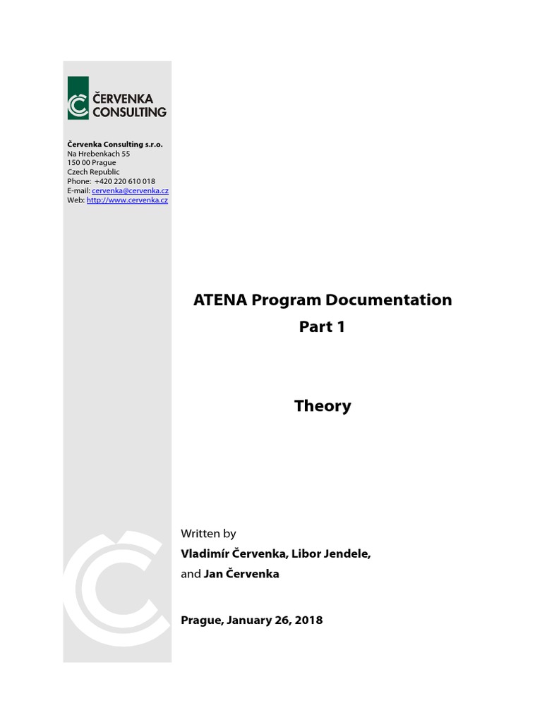 ATENA Program Documentation 1: Written by | PDF | Stress (Mechanics ...