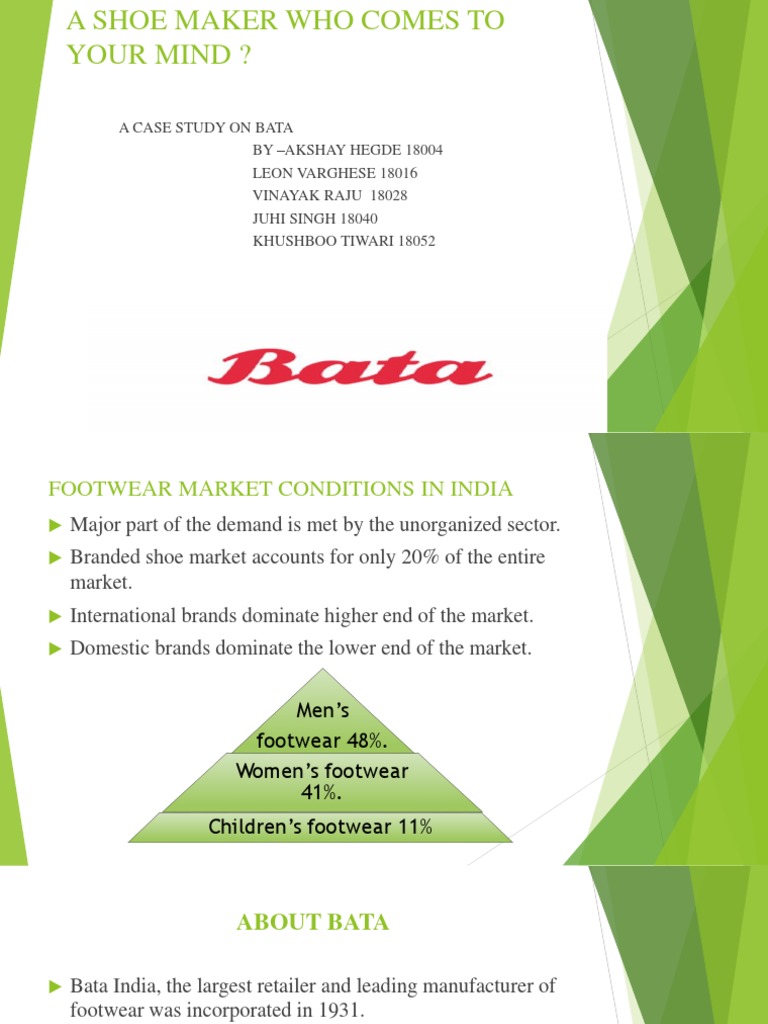 Presentation On Bata Case Study | PDF | Brand | Retail