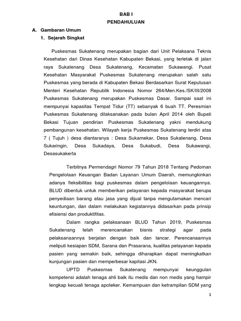 05 - Outline Rba Puskesmas Sukatenang | PDF