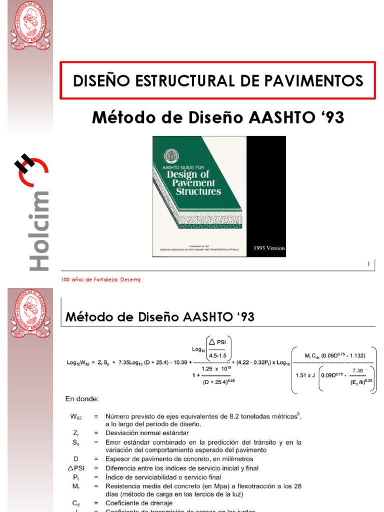 Aashto 93 (Ejemplo) | PDF | Hormigón | Cemento