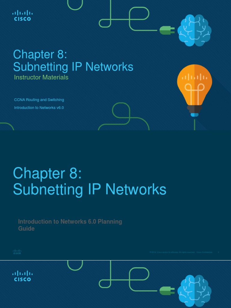 Subnetting IP Networks: Instructor Materials | PDF | I Pv6 | Ip Address