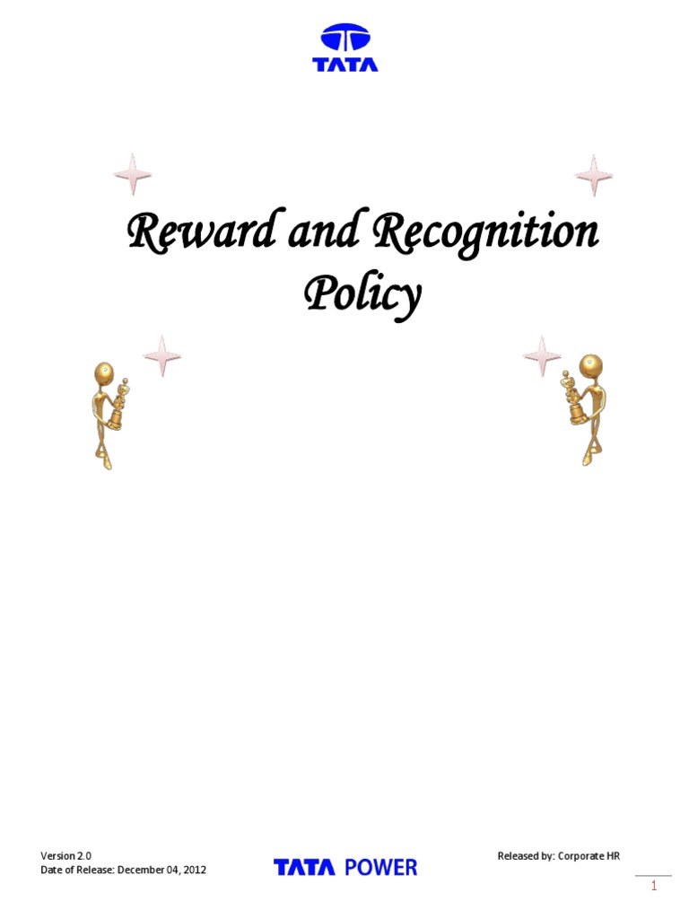 Reward and Recognition Policy | PDF | Team Building | Policy
