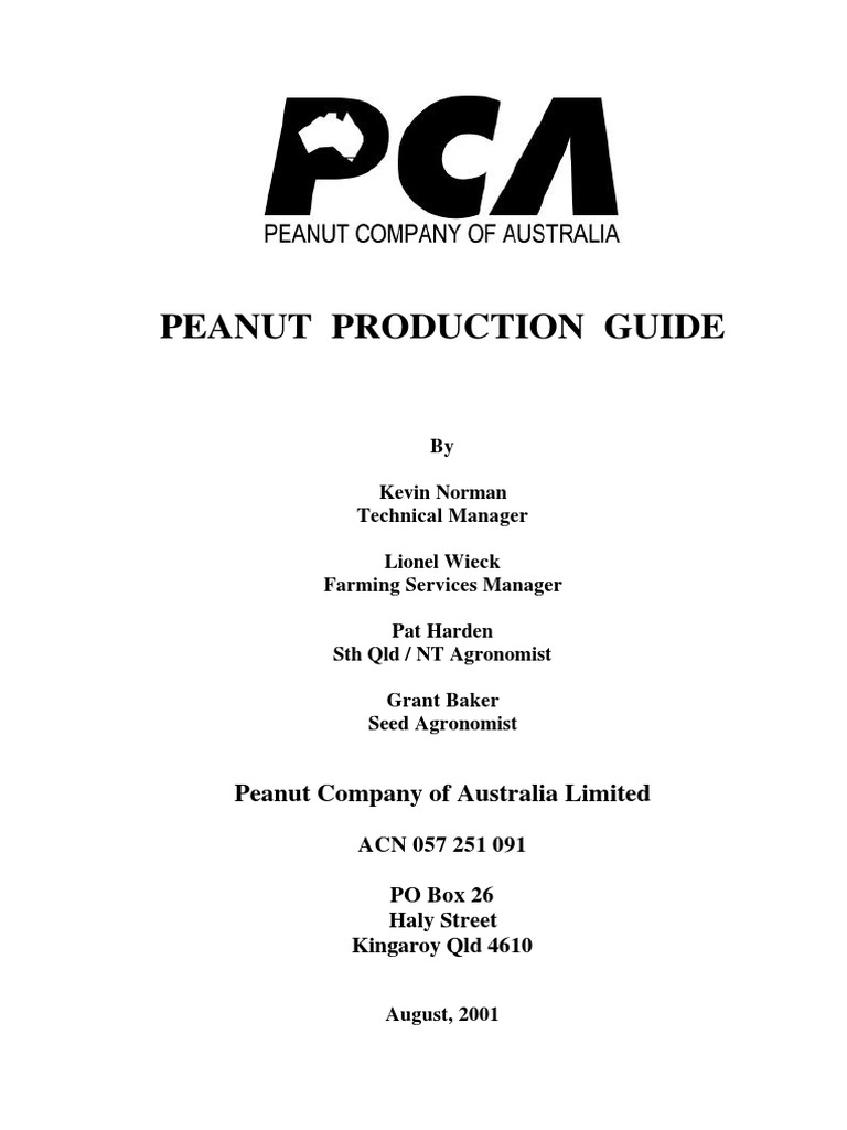Peanut Production Guide | PDF | Peanuts | Soil