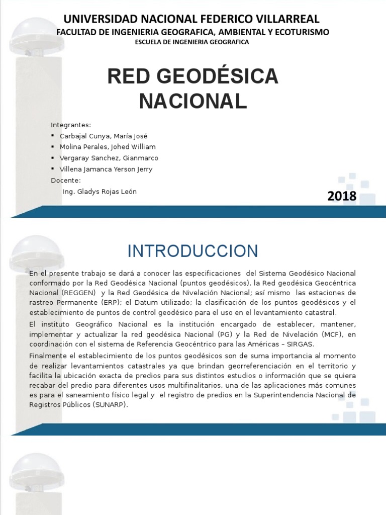 Red Geodésica Nacional | PDF | Geodesia | Sistema de Posicionamiento Global