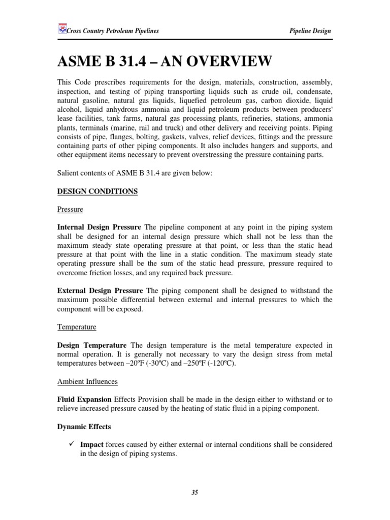 ASME+B31.4.pdf | Pipe (Fluid Conveyance) | Thermal Expansion