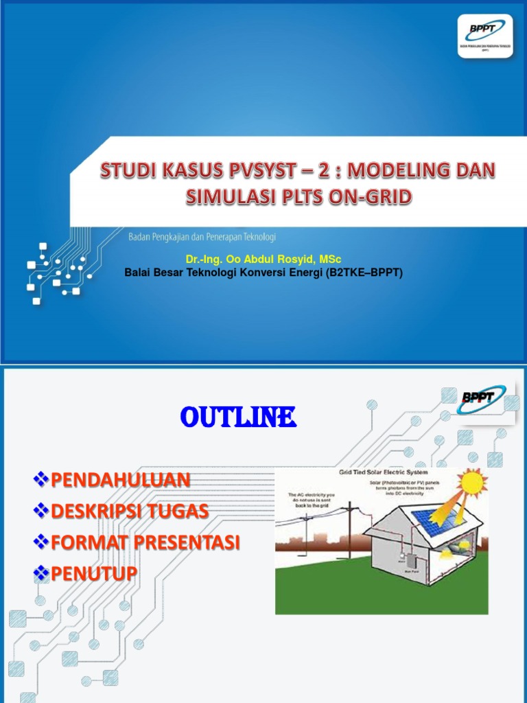Studi Kasus PLTS On-Grid | PDF | Komputer