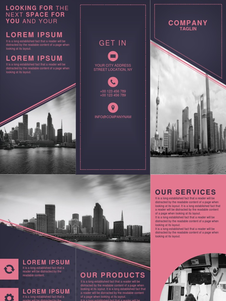 Company Name Lorem Ipsum: Get in Touch | PDF | Text | Typography