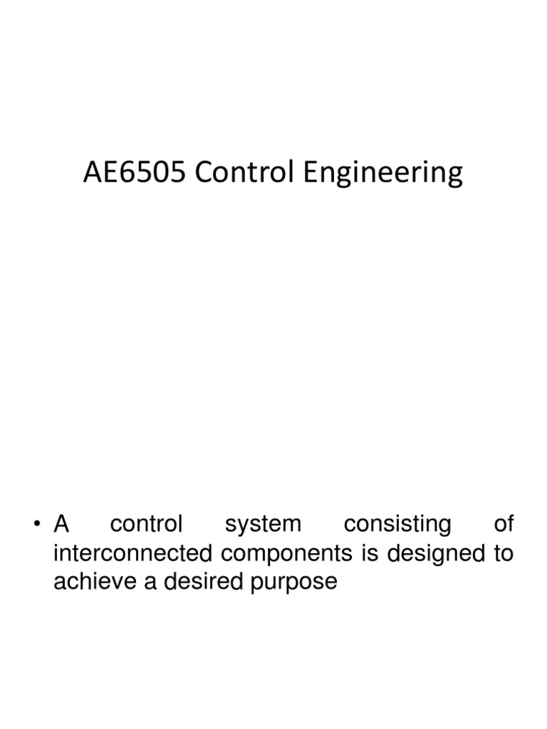 Control Engineering | PDF