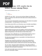 Philippine Renal Disease Control Program | PDF | Kidney | Urinary System