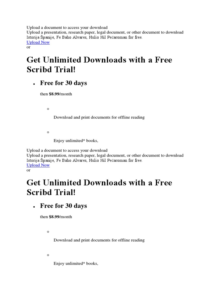 Get Unlimited Downloads With A Free Scribd Trial! | PDF | Scribd | Collective Intelligence