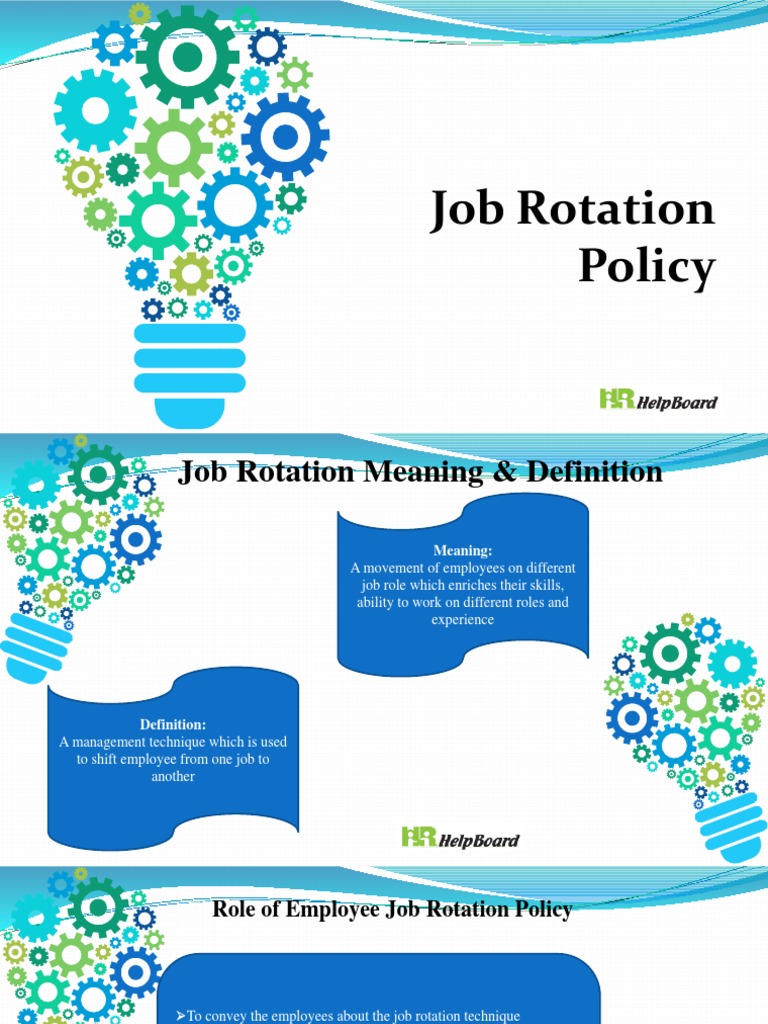 Job Rotation Policy | PDF | Employment | Industrial And Organizational ...