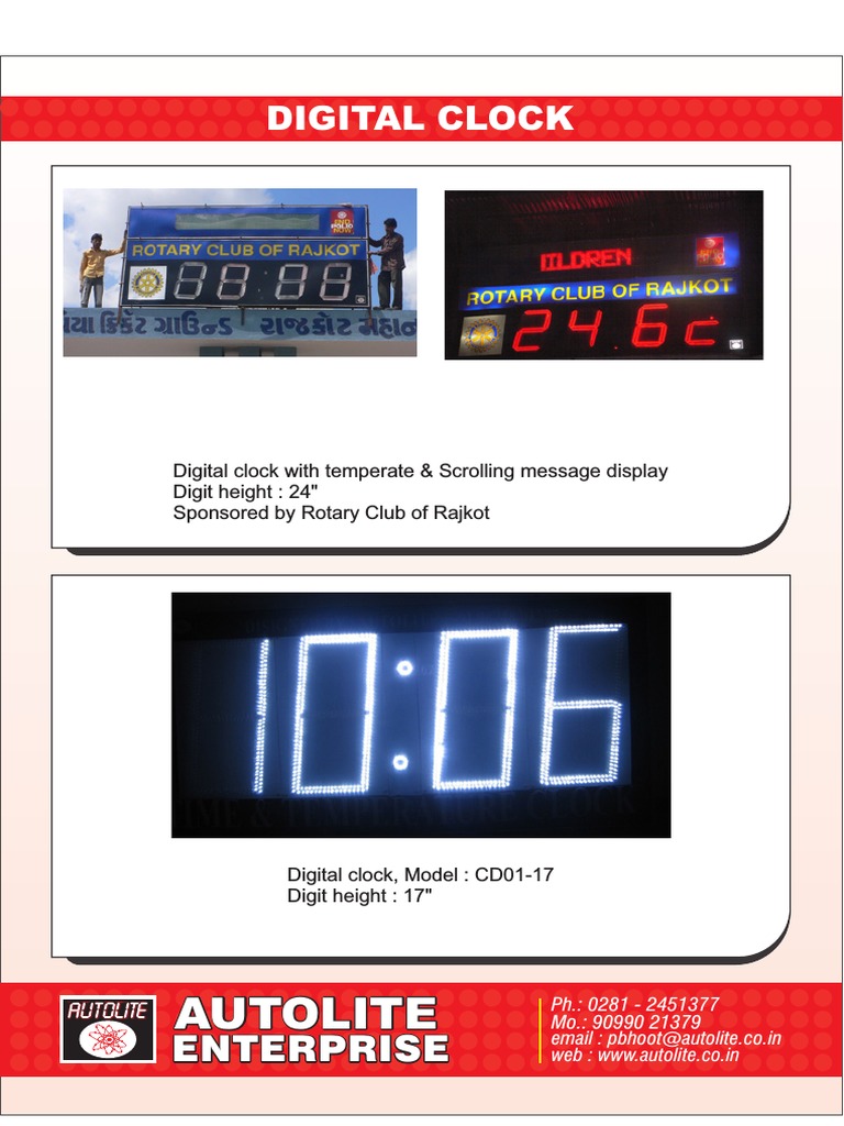 Autolite Digital Clock | PDF | Computing