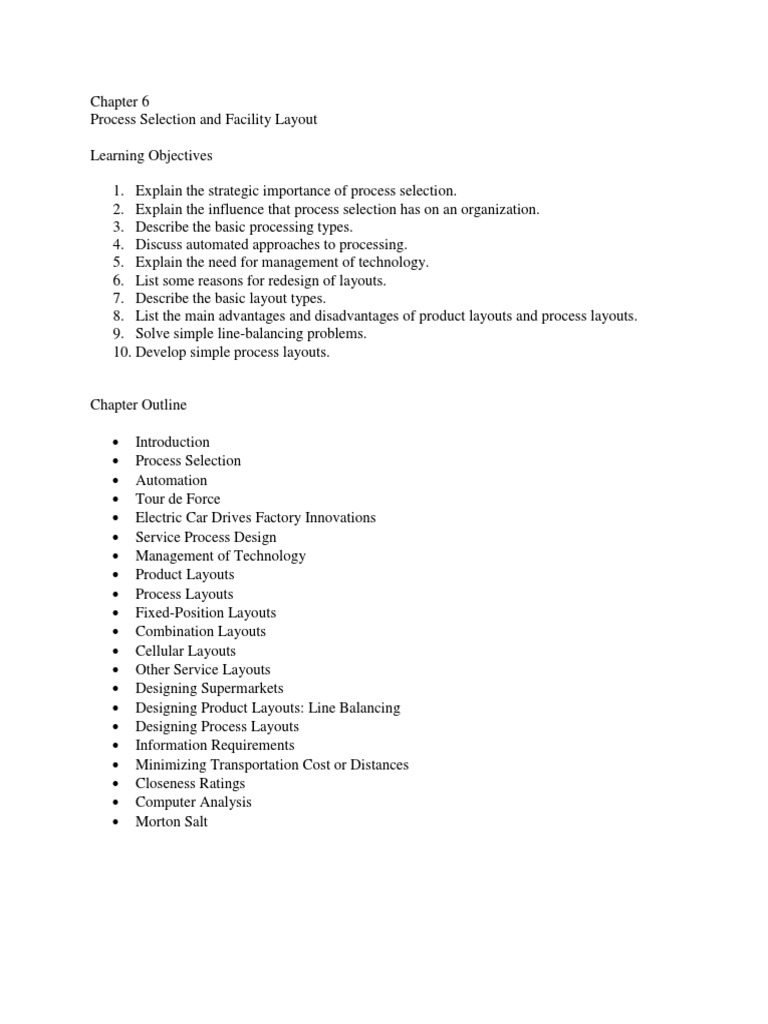 Chapter 6 MNGT 4 | PDF | Operations Management | Automation