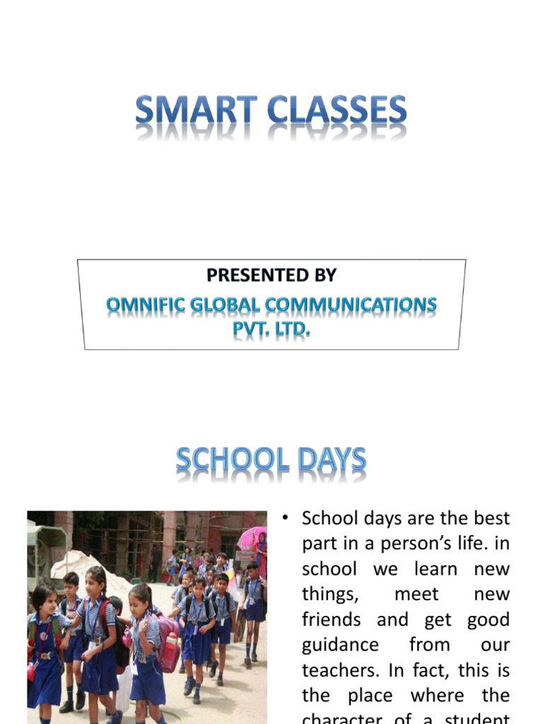 Smart Classroom | PDF | Classroom | Lecture