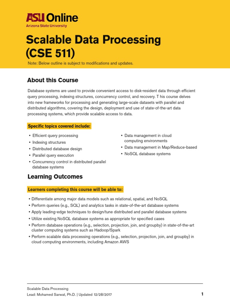 Cse 511 | PDF | Apache Spark | No Sql