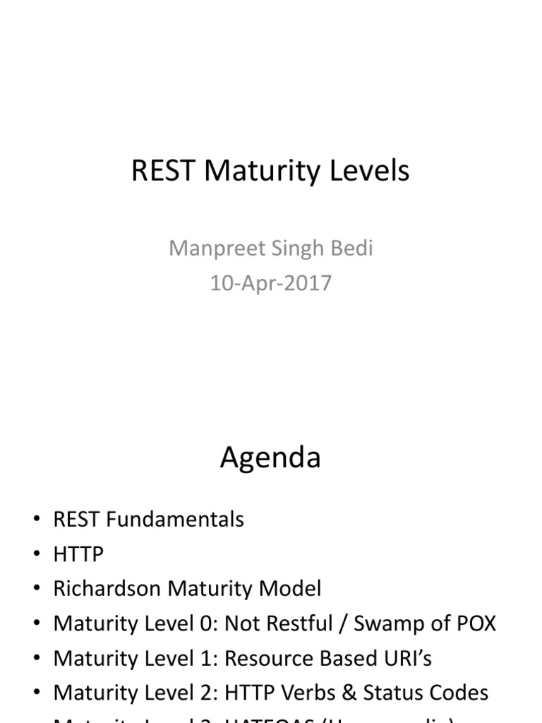 REST Maturity Levels-2 | PDF | Representational State Transfer | Hypertext Transfer Protocol