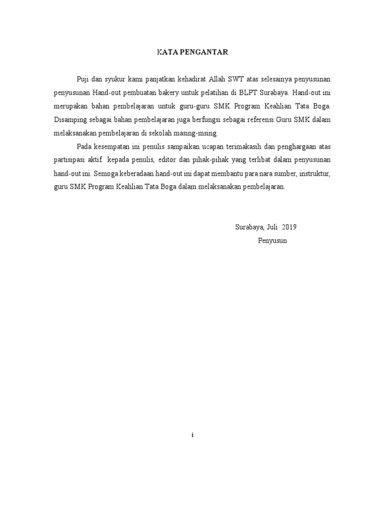 Modul BLPT Bakery Pastry | PDF