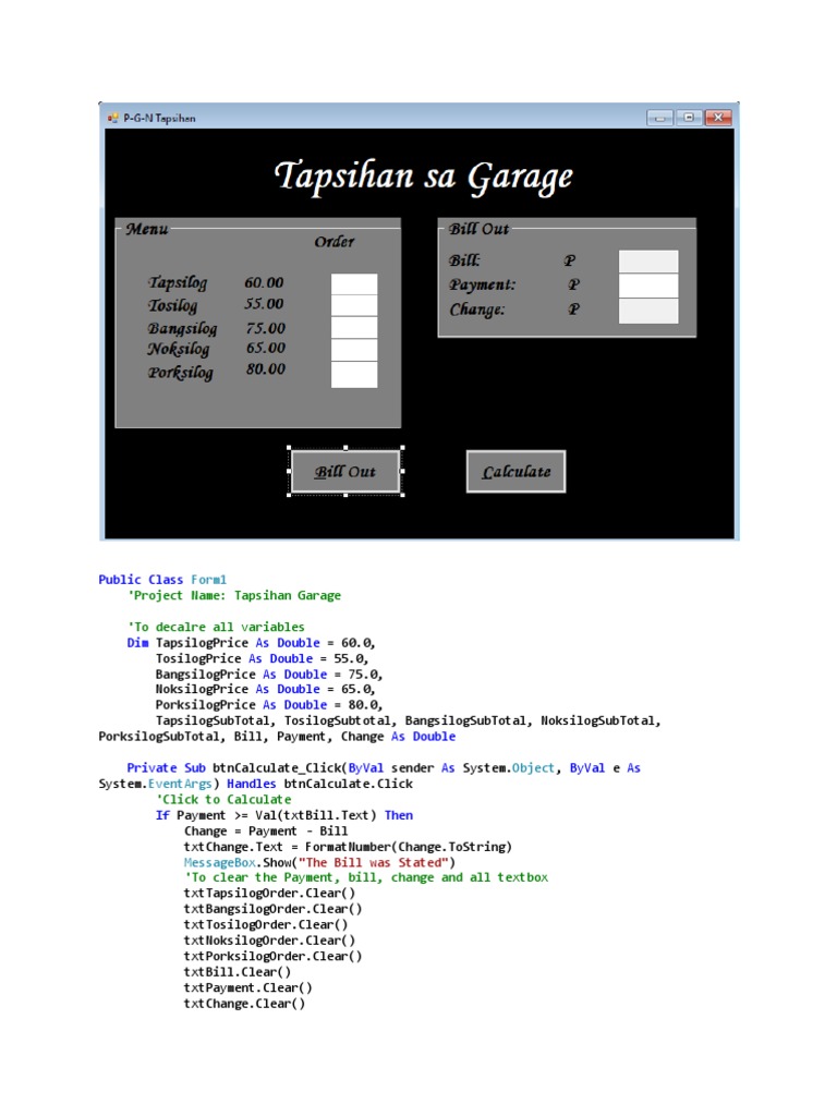 Form1: Public Class | PDF | Software Development | Computer Programming