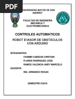 Clase 11 - Robot Evasor de Obstaculos | PDF | Arduino | Robot
