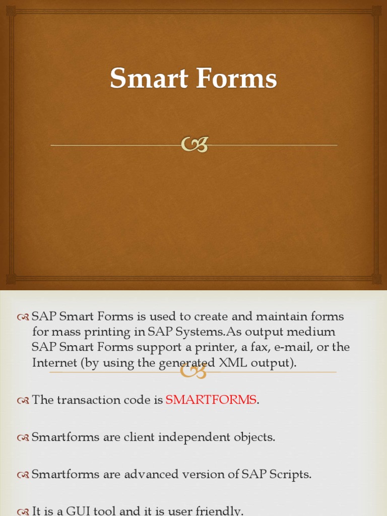 Smartforms in Sap | PDF | Page Layout | Parameter (Computer Programming)