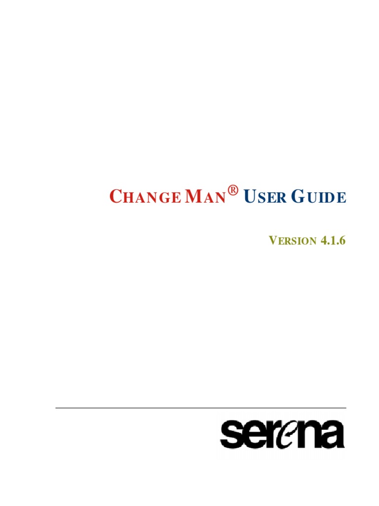 Changeman Manual | PDF | Library (Computing) | Point Of Sale